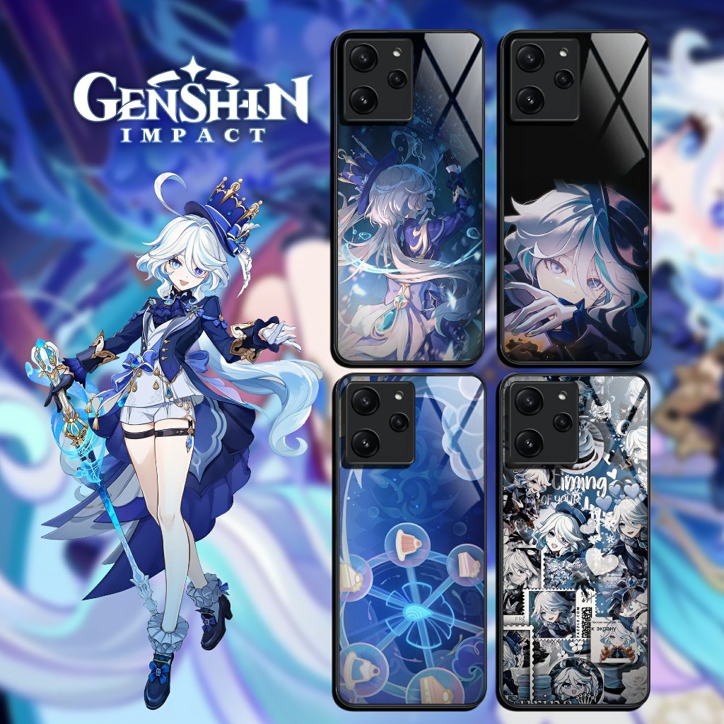 G105 Softcase Glass Case Genshin Impact Furina All Types Of HP - INF*NIX IPH*NE OPP* RE*LME S ...