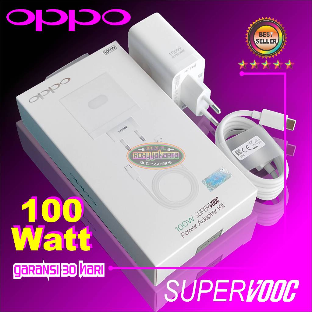 เครื่องชาร์จ Oppo 100 วัตต์ SUPERVOOC ของแท้ 100% | Shopee Thailand