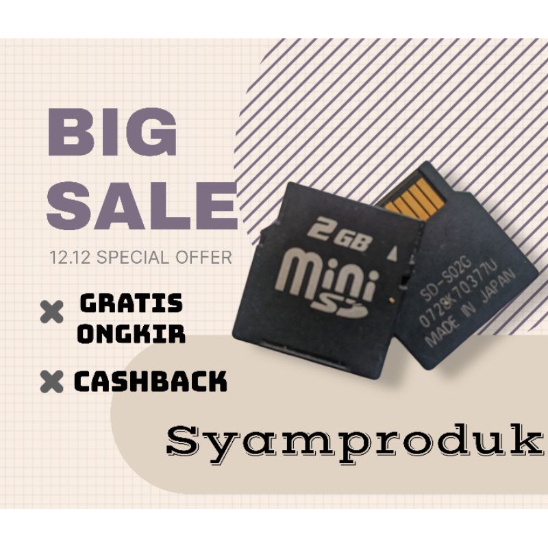 การ์ดหน่วยความจํา Minisd 2GB, 1GB, 512MB, 256MB, 128MB | Shopee Thailand
