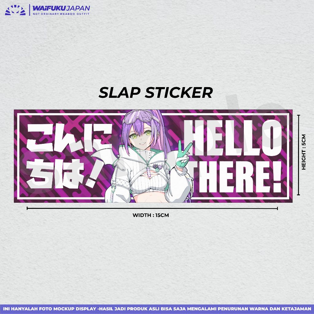 Jdm Hololive JP Anime Slap Sticker - Tokoyami Towa | Shopee Thailand