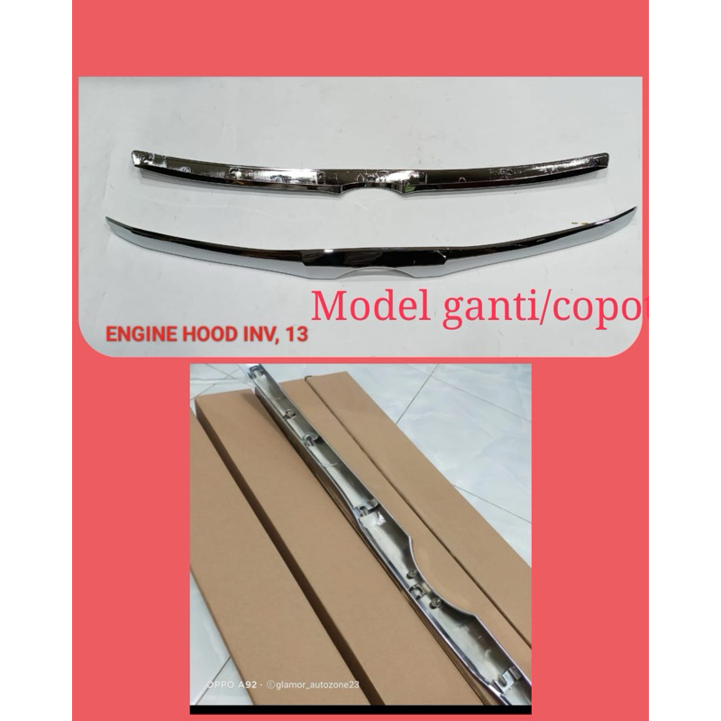 Mesin Hood Molding List Chrome Grand Innova 2012 2013 2014 2015 Hood ...