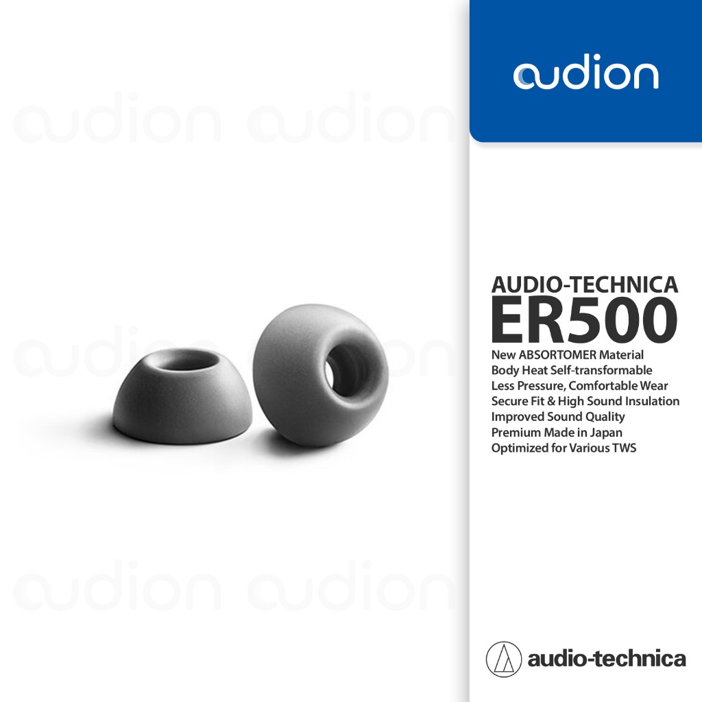 Audio-technica AT-ER500 Absortomer Made in Japan จุกหูฟังซิลิโคน TWS | Shopee Thailand