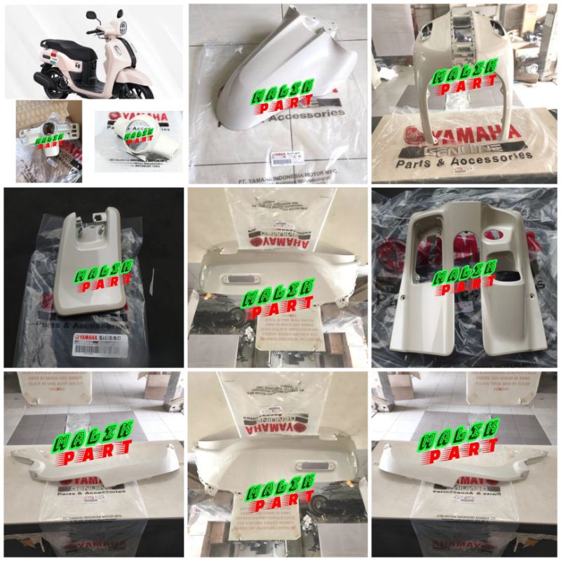 Putih Smooth BODY FAZZIO 125 White CREAM ของแท้ YAMAHA | Shopee Thailand