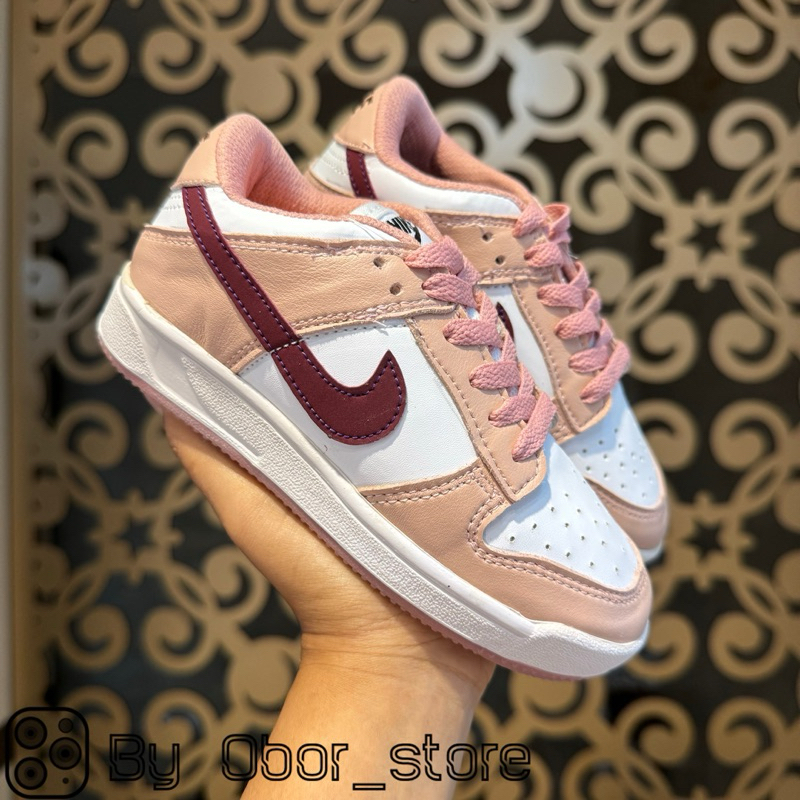 Live Shopee รองเท้าเด็กผู้หญิง Nike Dunk Low Diffused Taupe คุณภาพระดับพรีเมียม | Shopee Thailand