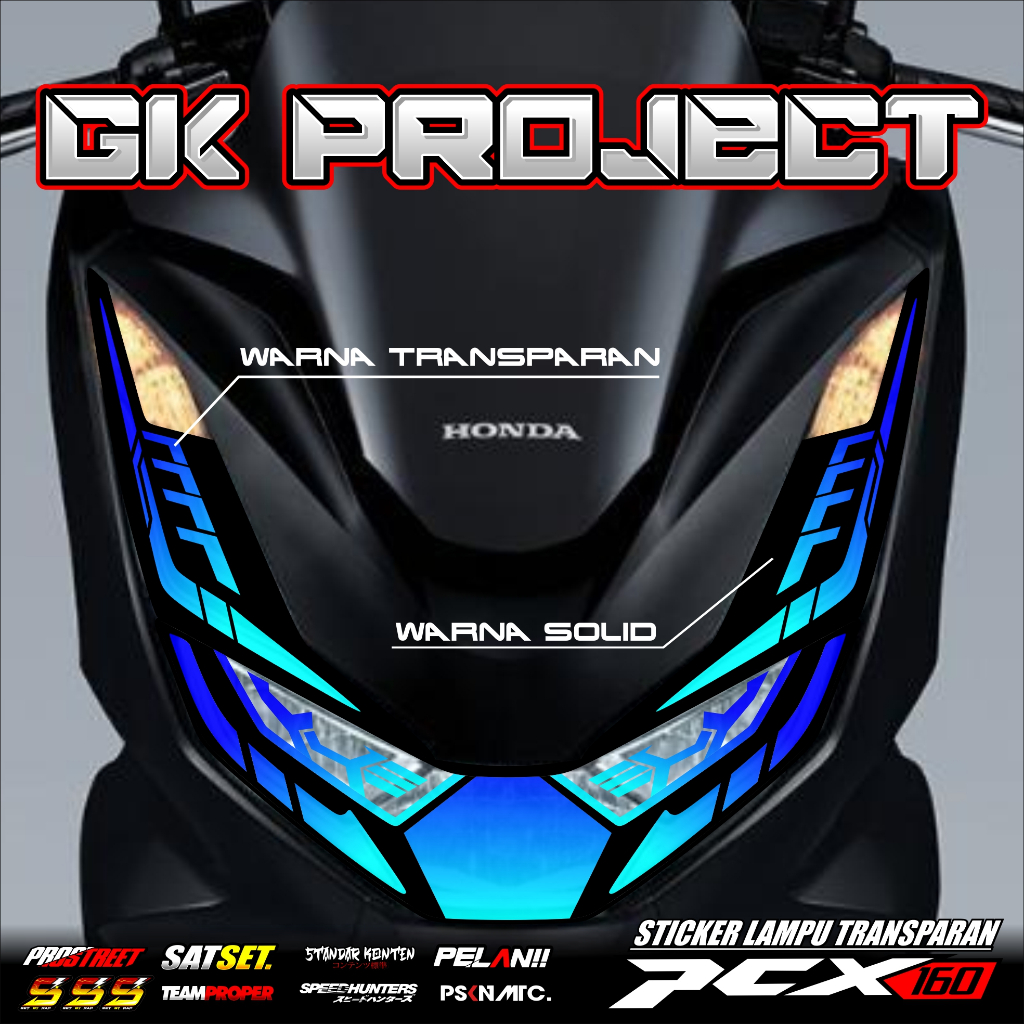 สติ๊กเกอร์ PCX 160 OLD Light | เก่าฮอนด้า พีซีเอ็กซ์ 160 โคมไฟคิ้วรถ ...