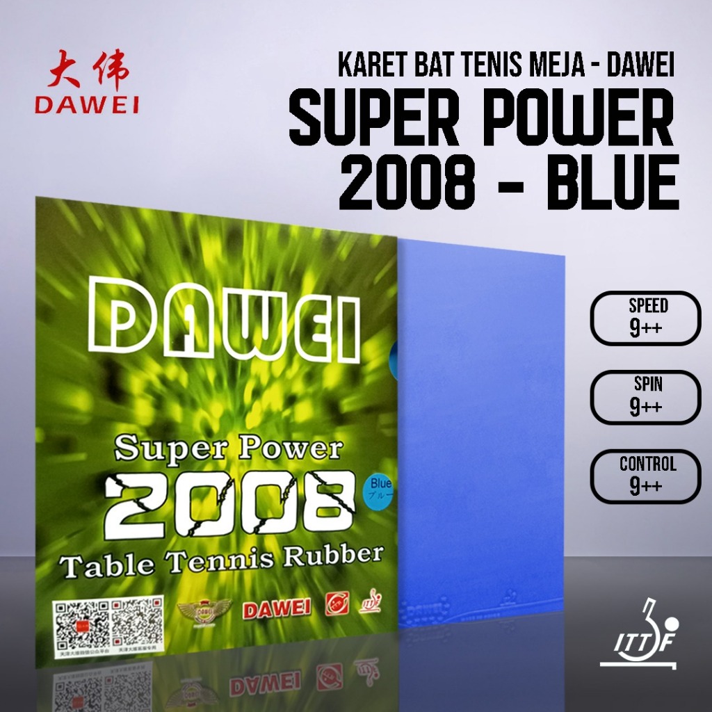 ยางค ้ างคาวปิงปอง Dawei 2008 Super Power Blue | Shopee Thailand