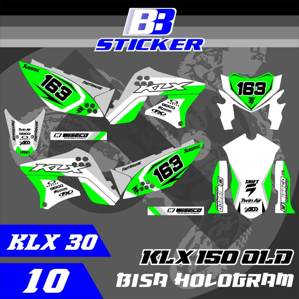 สติ๊กเกอร์ KLX Striping Old KLX KLX 150 SHORT REAR SPAKBOR Klx 30 ...