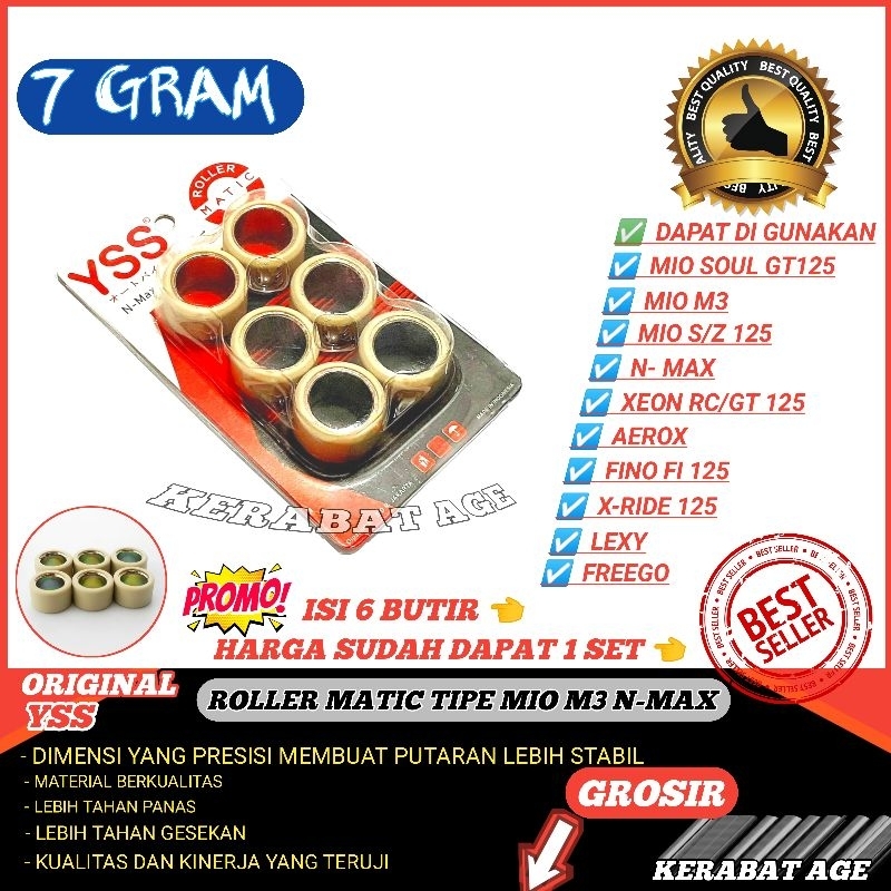 ลูกกลิ ้ งลูกกลิ ้ ง LOLER NMAX AEROX MIO M3 S Z FINO 125 LEXI XEON 7 8 ...