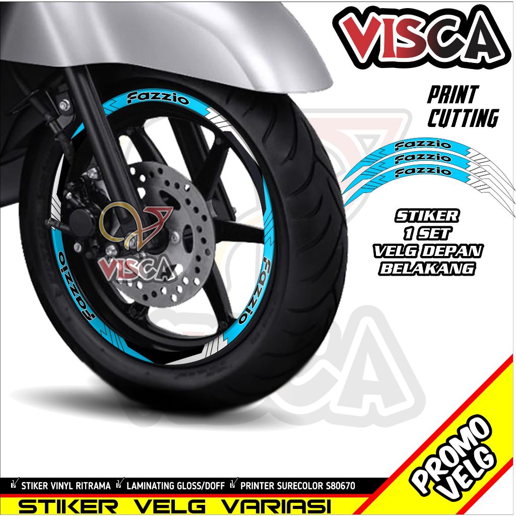 สติ๊กเกอร์ติดมอเตอร์ไซค์ Rims List Fazzio Abs 2 สติ๊กเกอร์ | Shopee ...