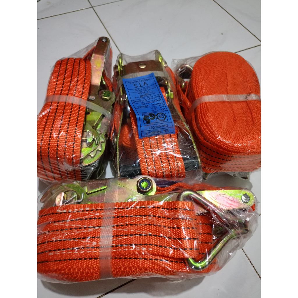 Webbing Cargo Lashing Belt Trackbelt รถบรรทุกเข็มขัด Webbing Strap 5CM ...
