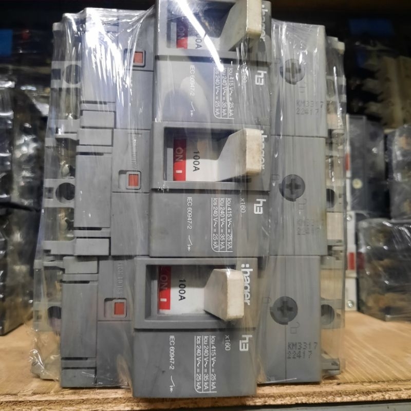 Mccb 2P 100a HAGER x160 h3 100a 2 เสา | Shopee Thailand