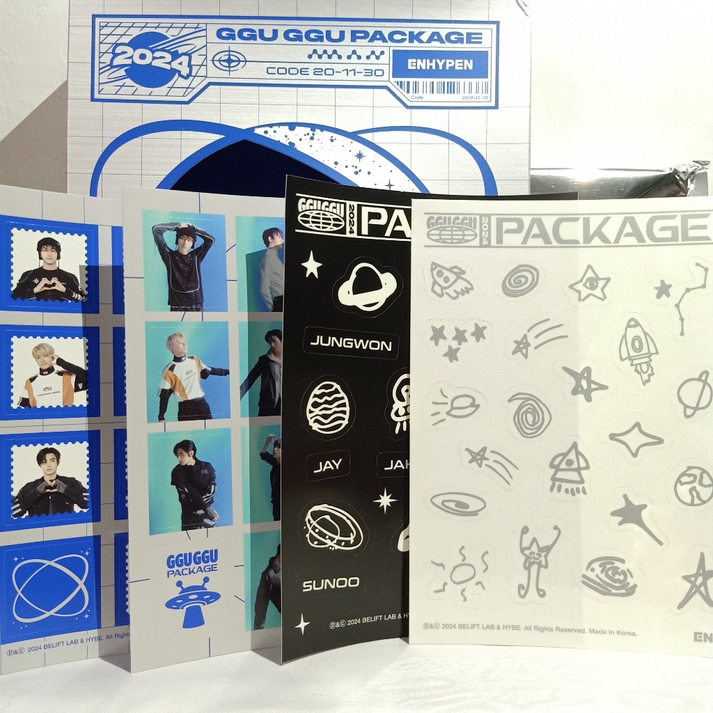 Enhypen GGU GGU PACKAGE 2024 SHARING | Shopee Thailand