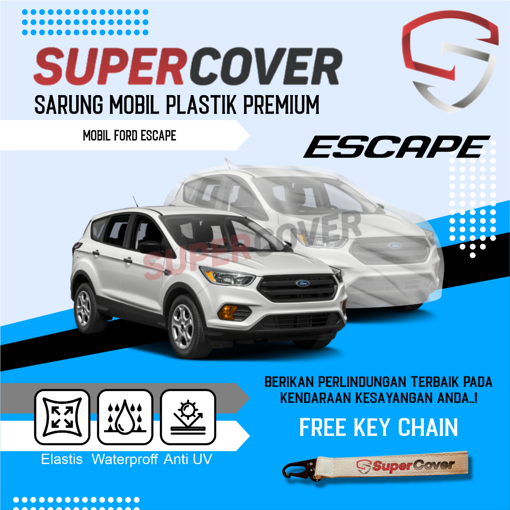ผ้าคลุมรถแบบใส Supercover, ผ้าคลุมรถพลาสติกระดับพรีเมียม, FORD ESCAPE ...