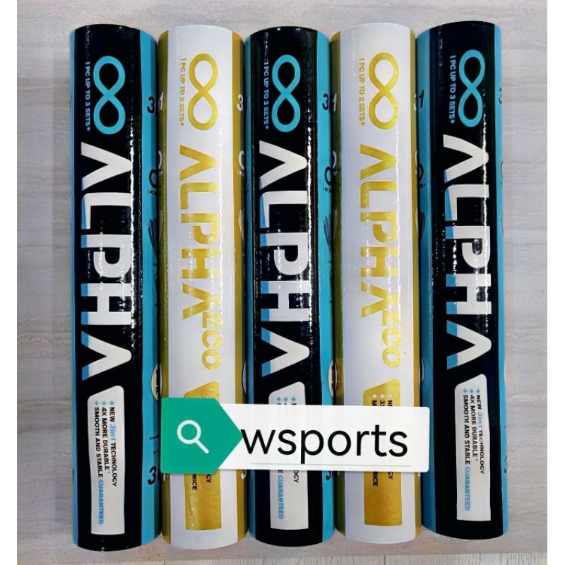 ลูกขนไก่ Kock แบดมินตัน ลูกขนไก่ 3 IN 1 3 IN 1 ALPHA BLACK PLAY X ECO ...