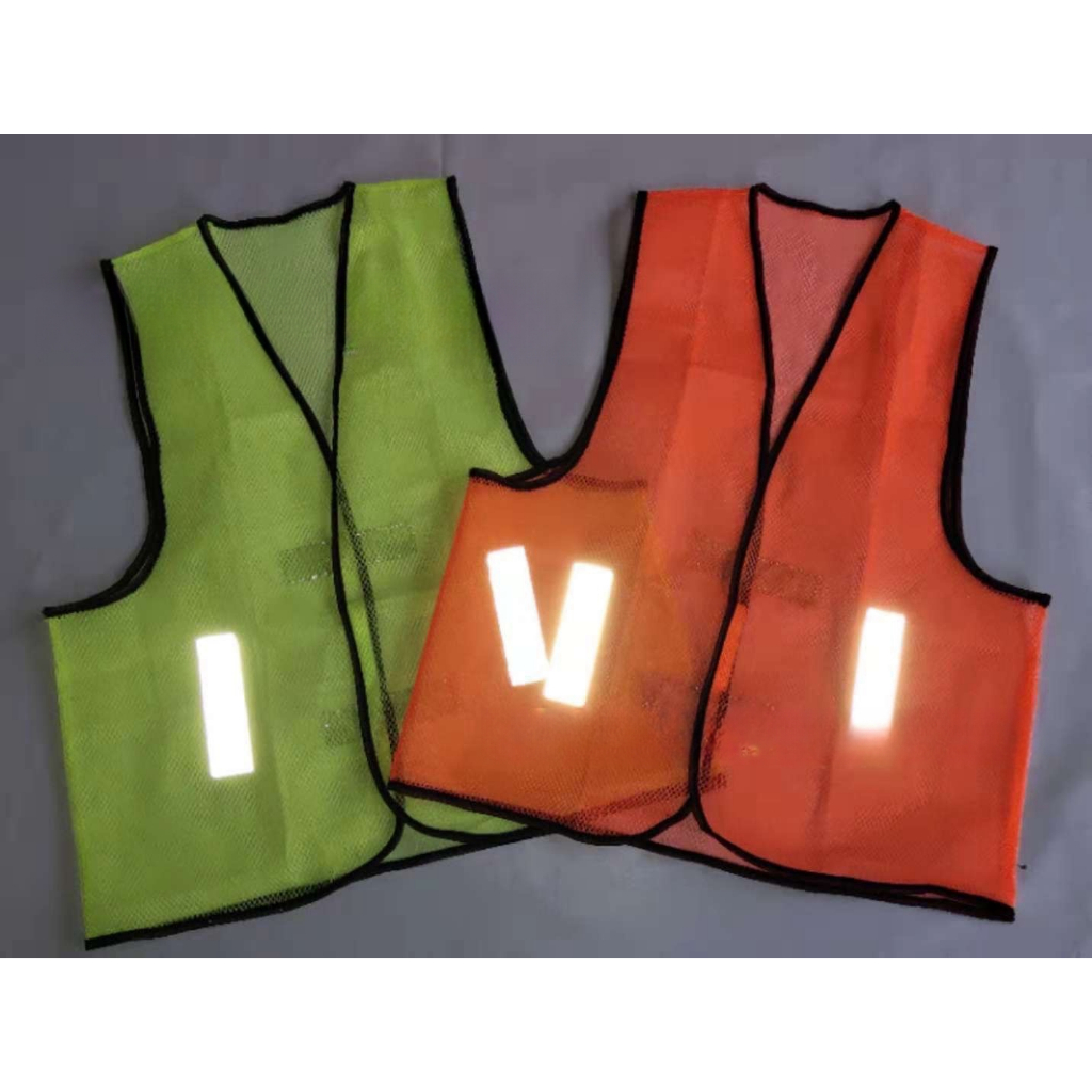 Hijau Project Safety Vest \ Safety Vest Mesh Net Vest \ สีส้ม/เขียว ...