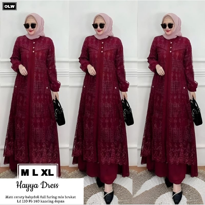 ใหม่ล่าสุด ชุดเดรส Jumbo Gamis Hayya Dress Vol2 Ld 105 110 120 ซม. ไซซ์ ... ใหม่ล่าสุด ชุดเดรส Jumbo Gamis Hayya Dress Vol2 Ld 105 110 120 ซม. ไซซ์ ...