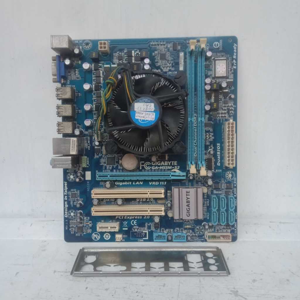 เมนบอร ์ ด gigabyte ga-h55m-s2 intel core i3-530 ddr3 lga 1156 ลบสภาพ ...