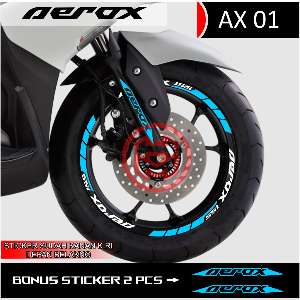 สติ๊กเกอร์ตัดล้อ AEROX 155 AX01 | Shopee Thailand