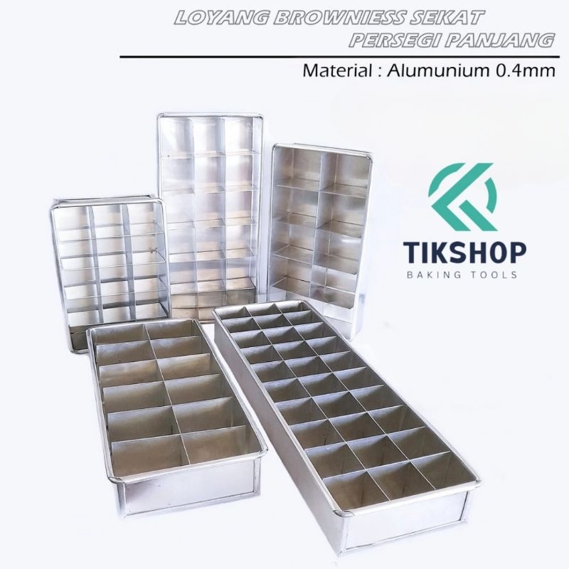 Pan + Divider Uk 20x10x4 ซม. วัสดุอลูมิเนียม/กระทะ+ 18 หลุม Divider ...
