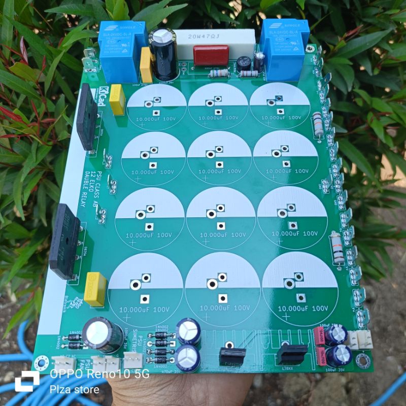 Psu CLASS AB PCB KIT บรรจุ 12 ชุด SOFTSTART 2 รีเลย์และ PSU สมมาตร PCB เนื้อหาแหล่งจ่ายไฟ PCB ...