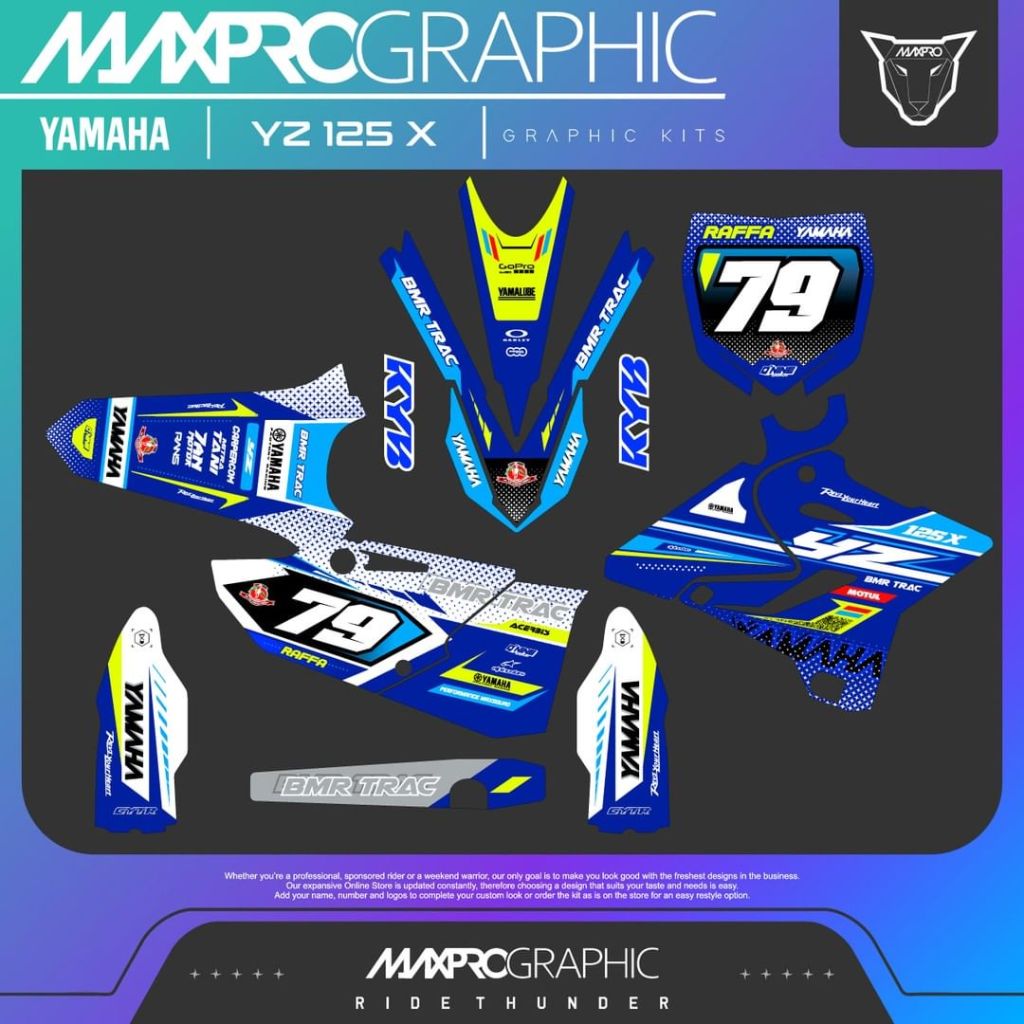 รูปลอก YZ 85 ใหม ่ FULL BODY DECAL STICKER YZ 85 DECAL STICKER YZ 85 ใ ...