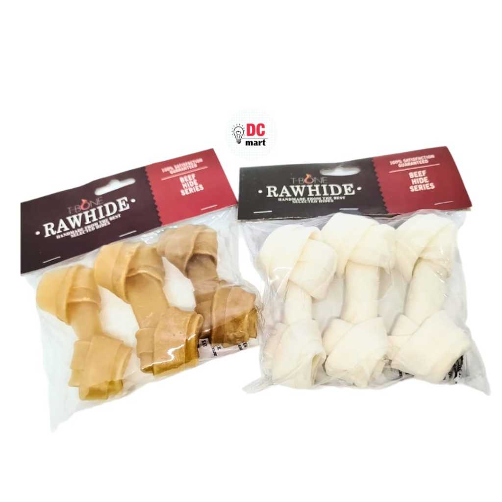 กระดูกปม Tbone Rawhide 4" บรรจุ 3 สุนัขทันตกรรมเคี้ยว / สุนัขทันตกรรม ...
