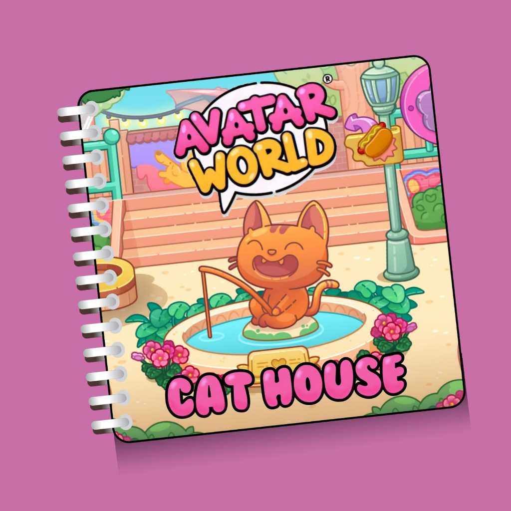 ตุ๊กตากระดาษ บ้านแมว Avatar World Cat House ของเล่นเด็ก ถอดประกอบและถอด ...