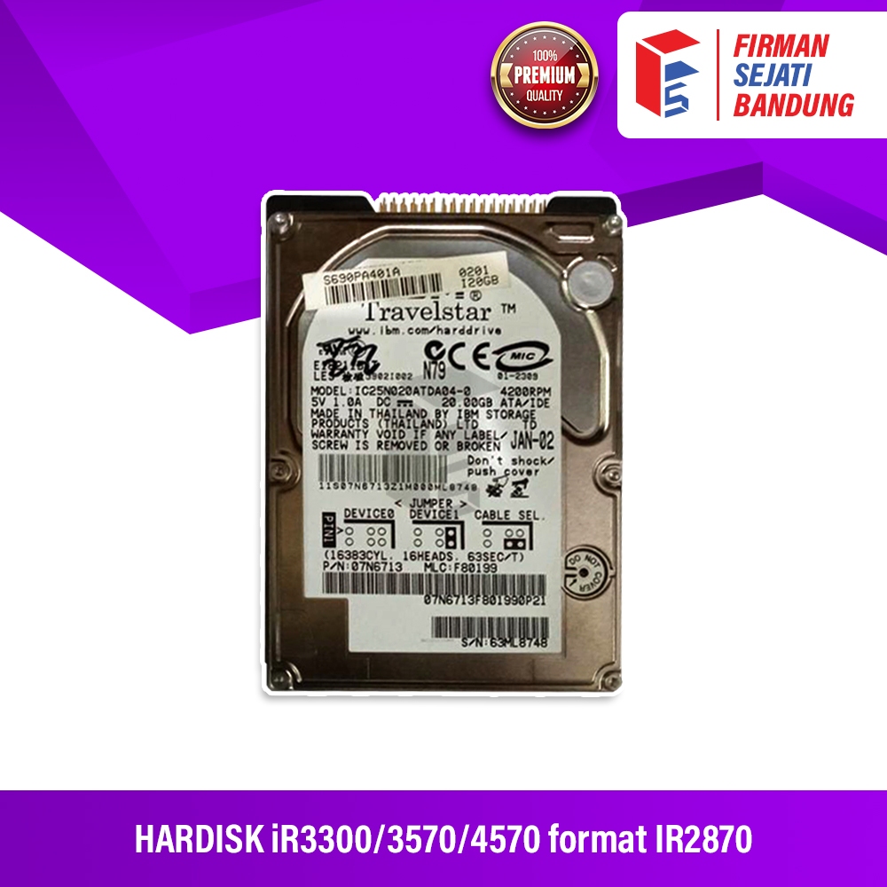 HARD DISK iR3300/3570/4570 รูปแบบ IR2870 - HD 3300 | Shopee Thailand