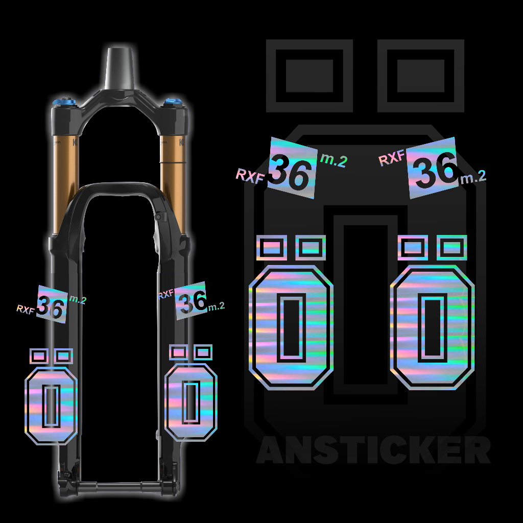 Decals Fork Sticker Cutting Ohlins RXF 36m.2 Fork Sticker decal Bike ...