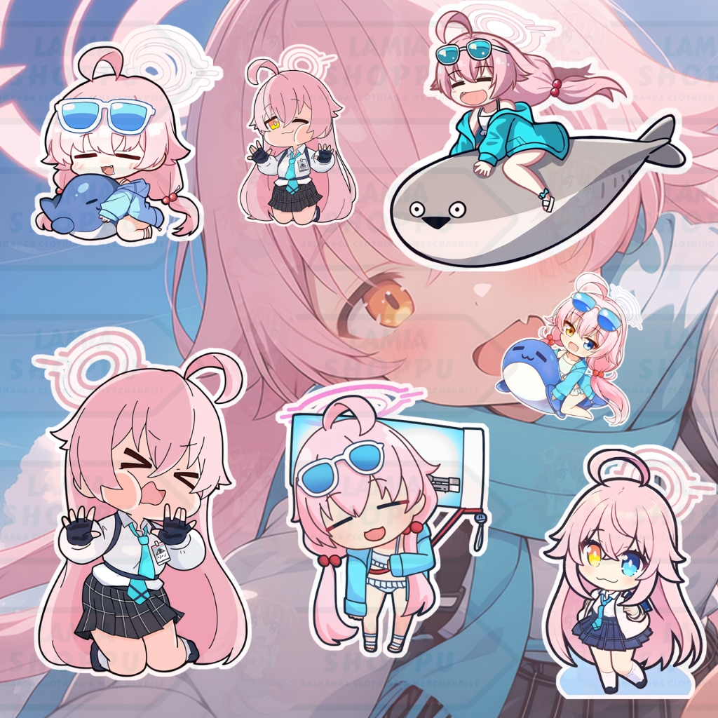 สติ๊กเกอร์ Hoshino Blue Archive | Takanashi Hoshino BA Chibi สติ๊กเกอร์ ...