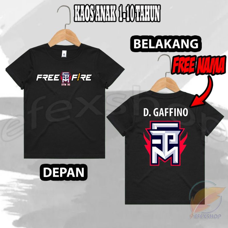 (ชื่อฟรี) Stm SC FREE FIRE SQUAD เสื้อยืดเด็ก | Shopee Thailand