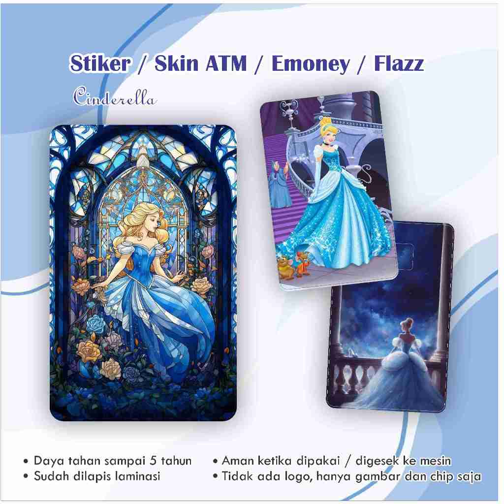 Cinderella ATM Sticker/Garskin/ATM Card Skin/Emoney/Flazz | Shopee Thailand