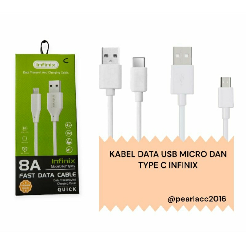 สาย DATA Infinix USB TYPE C และการชาร์จ MICRO FAST CHARGING | Shopee ...