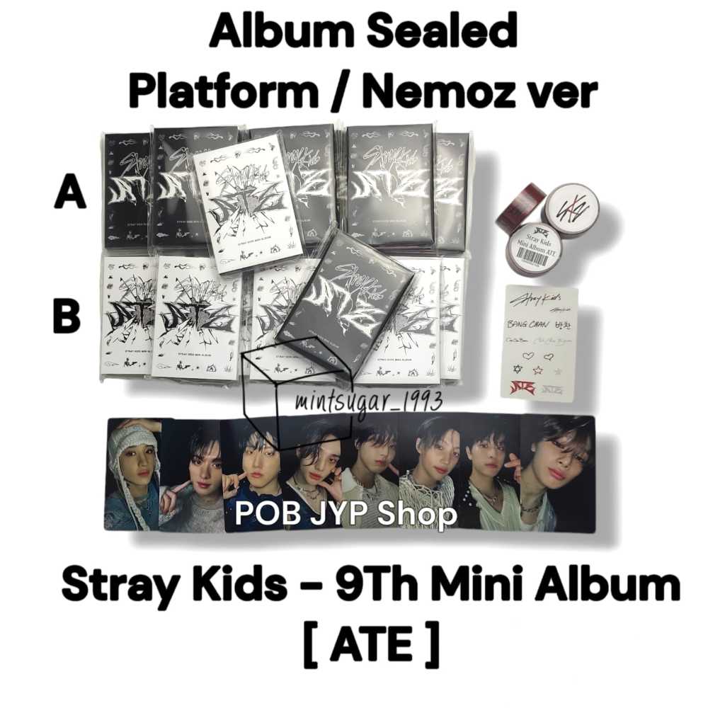 JYP STRAY KIDS - 9Th Mini Album [ ATE ] ( Platform / Nemo ver ) NEMOZ Bangchan Lee Know Lino ...