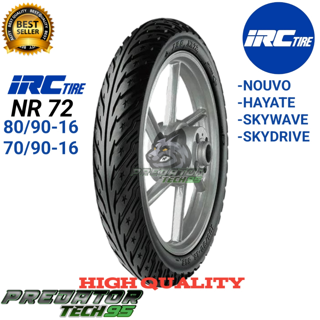 ยางนอก IRC NR72 RING 16 80/90 70/90 NOUVO HAYATE SKYDRIVE SKYWAVE ...