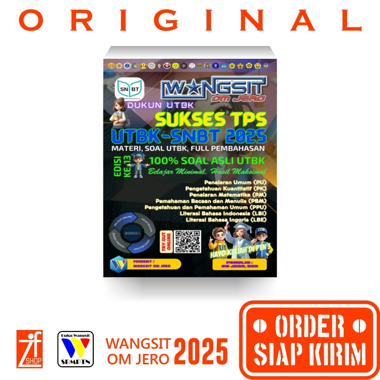 Wangsit Book UTBK SNBT 2025 - หนังสือ WANGSIT OM JERO SUKSES TPS 2025 ...