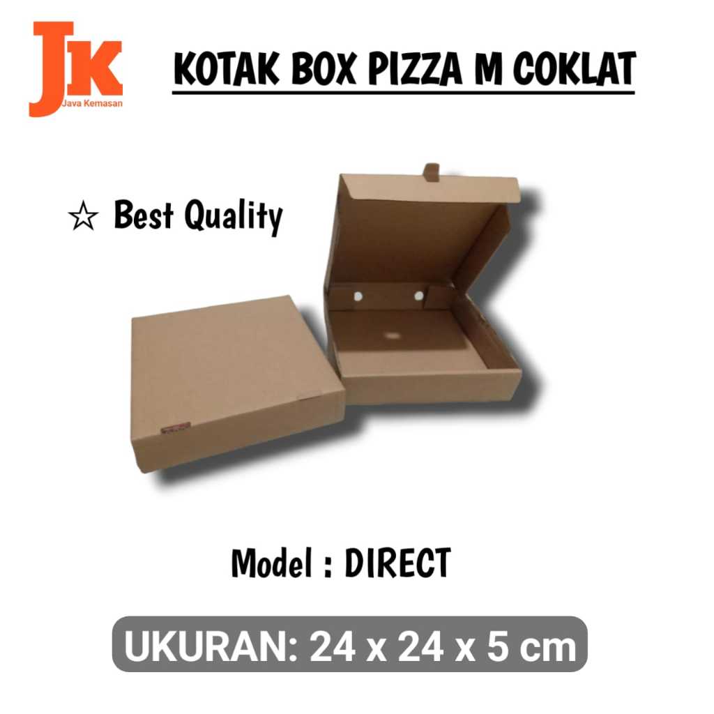 Kardus M PIZZA BOX CORRUGATED CARTON PIZZA SMALL BROWN PLAIN THICK ...