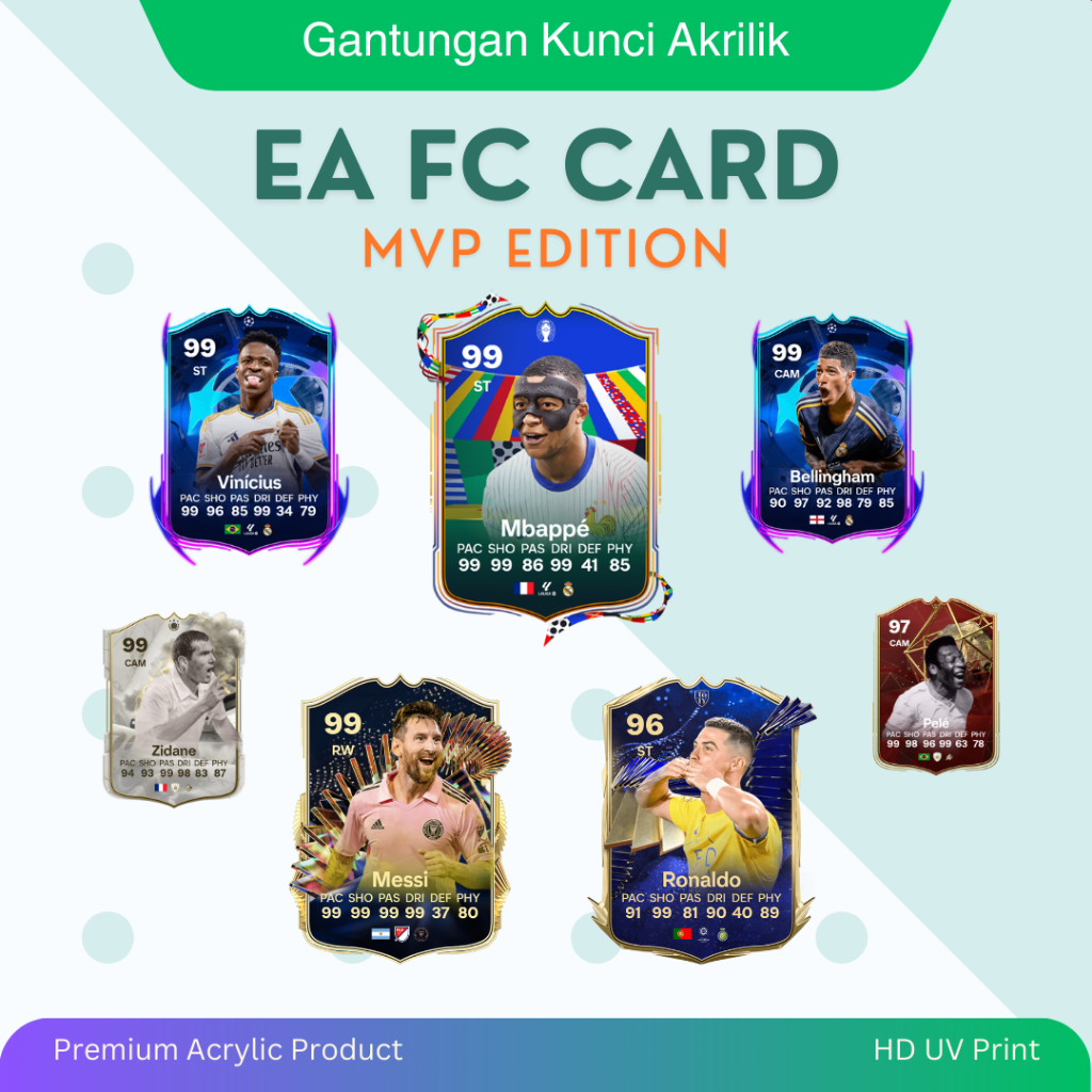 Gungan Ea FC CARD พวงกุญแจอะคริลิคแบบกําหนดเอง | พวงกุญแจ | Ganci อะคร ...