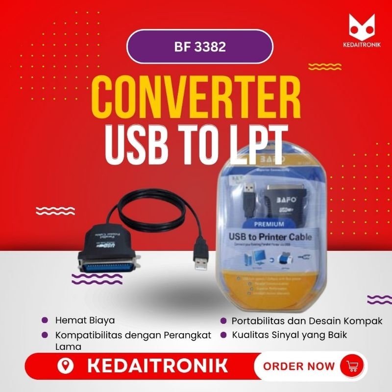 Usb to LPT Parallel BAFO BF1284 สายเครื่องพิมพ์ขนาน BF-1284 | Shopee Thailand