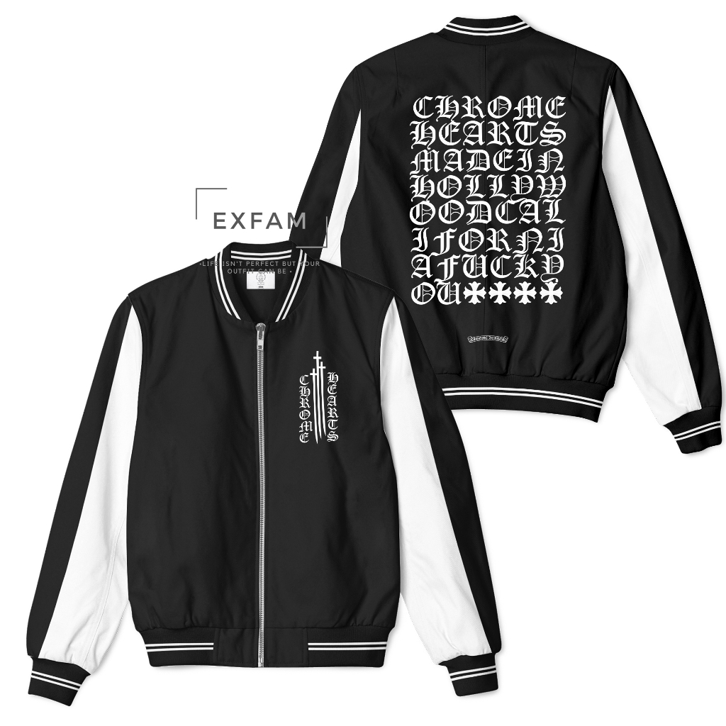 Sukajan Chrome Hearts Vinny Hong Wind Breaker Bomber Jacket ชุดเกาหลี ...