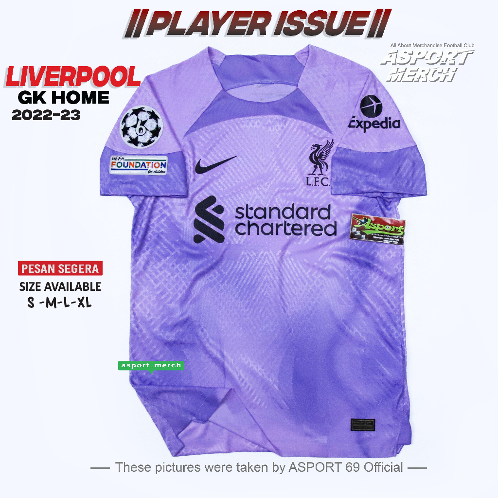 เสื้อกีฬาผู้รักษาประตู PLAYER ISSUE JERSEY LIVERPOOL GK 2022 2023 ...