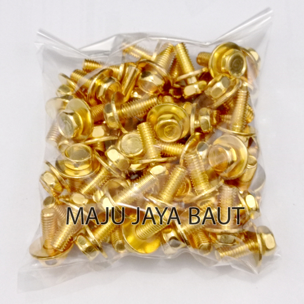 Mio Gold Deck Bolts / Foot Step Bolts / Gold Bordes Bolts | Shopee Thailand