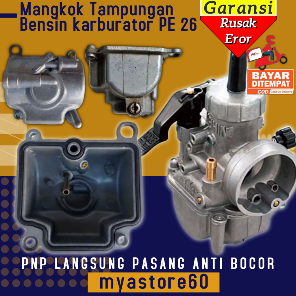 (ORIGINAL) ชามถังน้ํามัน Lower Body คาร์บูเรเตอร์ Bengsin คอนเทนเนอร์ PE 26 NSR 26 PE26 NSR26 ...