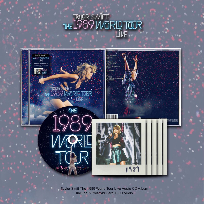 แผ่น CD TAYLOR SWIFT - 1989 WORLD TOUR LIVE CONCERT CD ALBUM แผ่น CD ...