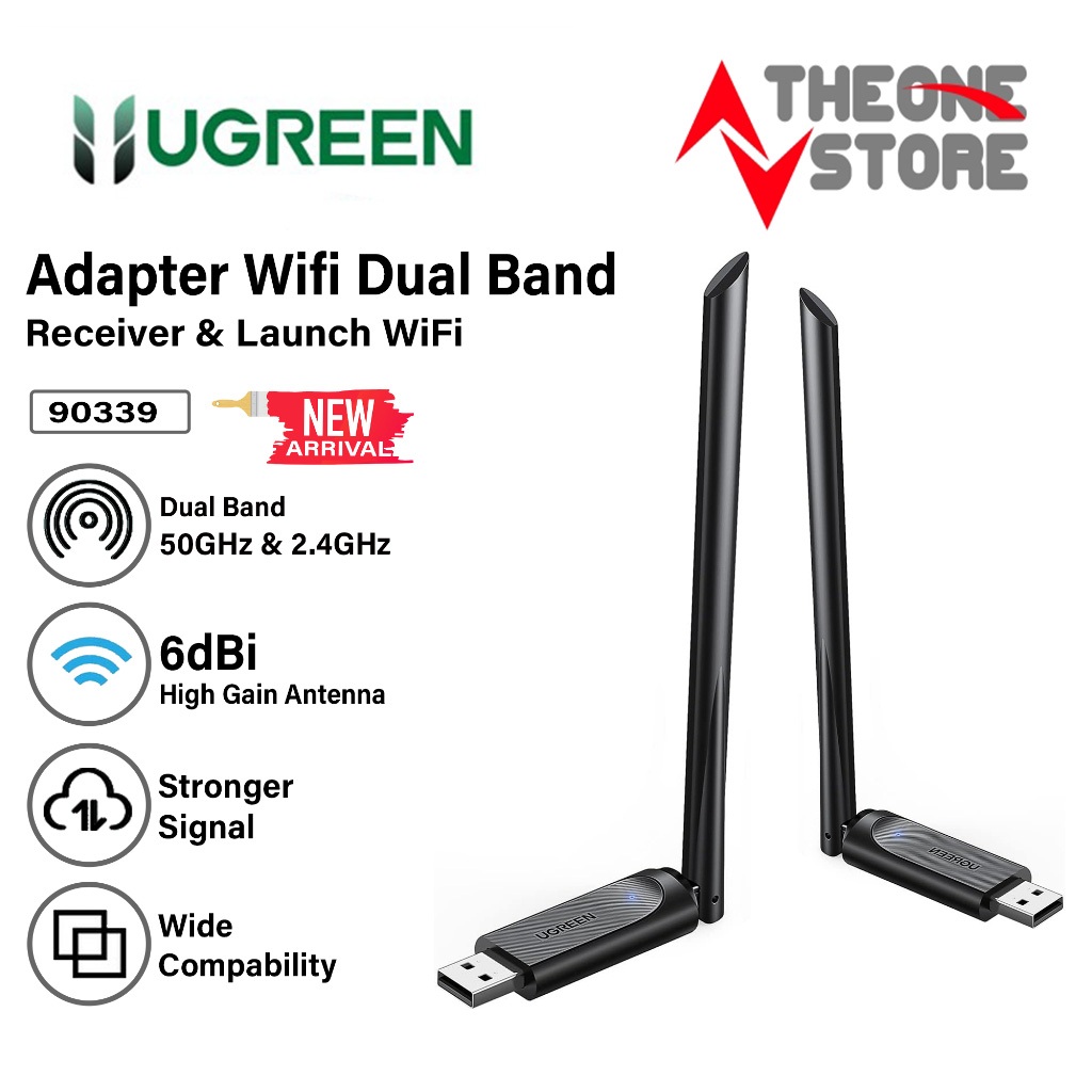 Ugreen AC650 11ac USB WIFI Dual Band 2.4 & 5GHz 650Mbps High Gain WIN ...