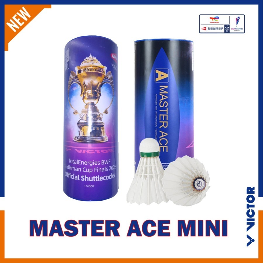 ลูกขนไก่แบดมินตันขนาดเล็ก Victor Master Ace | Shopee Thailand