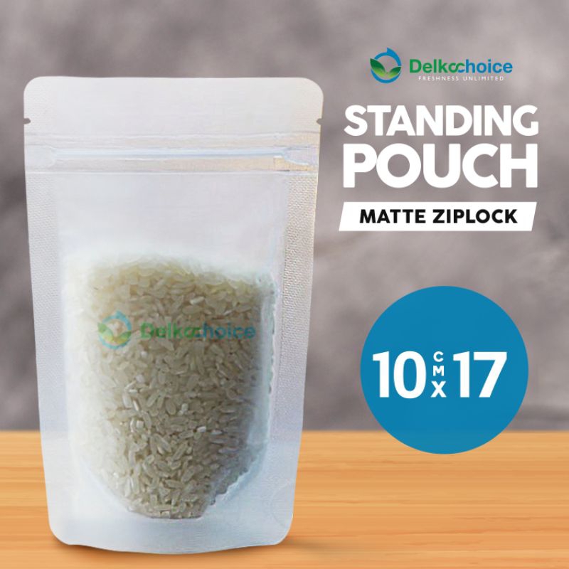 ซองยืน ZIPLOCK MATTE DOFF พลาสติก TRANSPARKENT 10CM X 17CM | Shopee ...