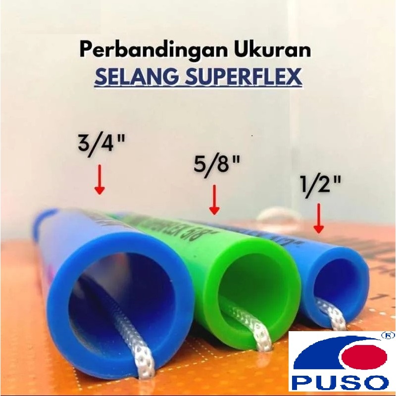 5/8 สายยางฉีดน้ํา Superflex 10 เมตร สายยาง Puso / Superflex | Shopee ...