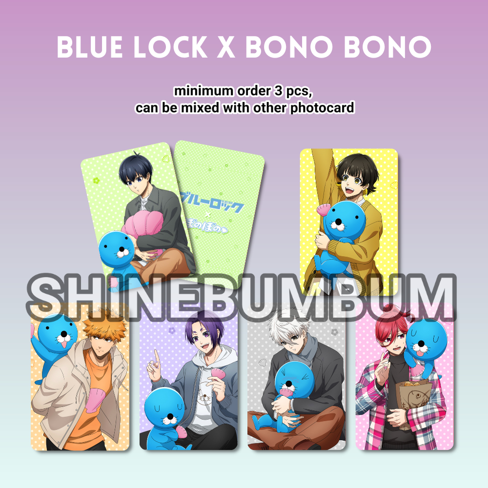 Photocard Blue Lock X Bono Bono (2 ด้าน) | Shopee Thailand