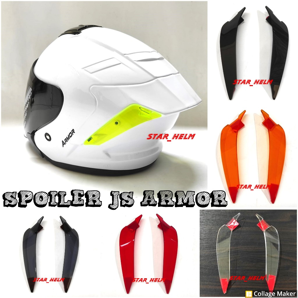 หมวกกันน็อคสปอยเลอร์ Js ARMOR All Series | Shopee Thailand